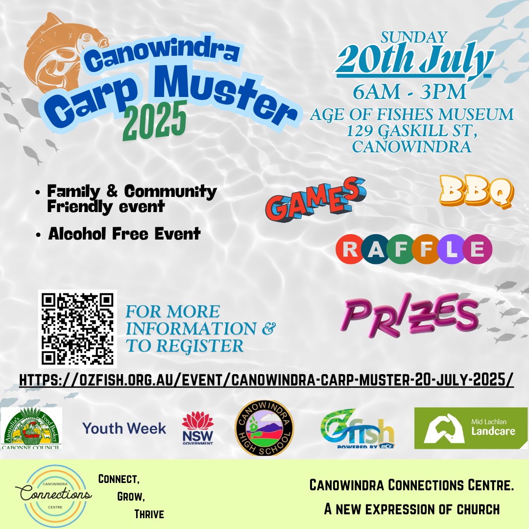 Join us for the 2025 Canowindra Carp Muster this July! | Mid Lachlan ...